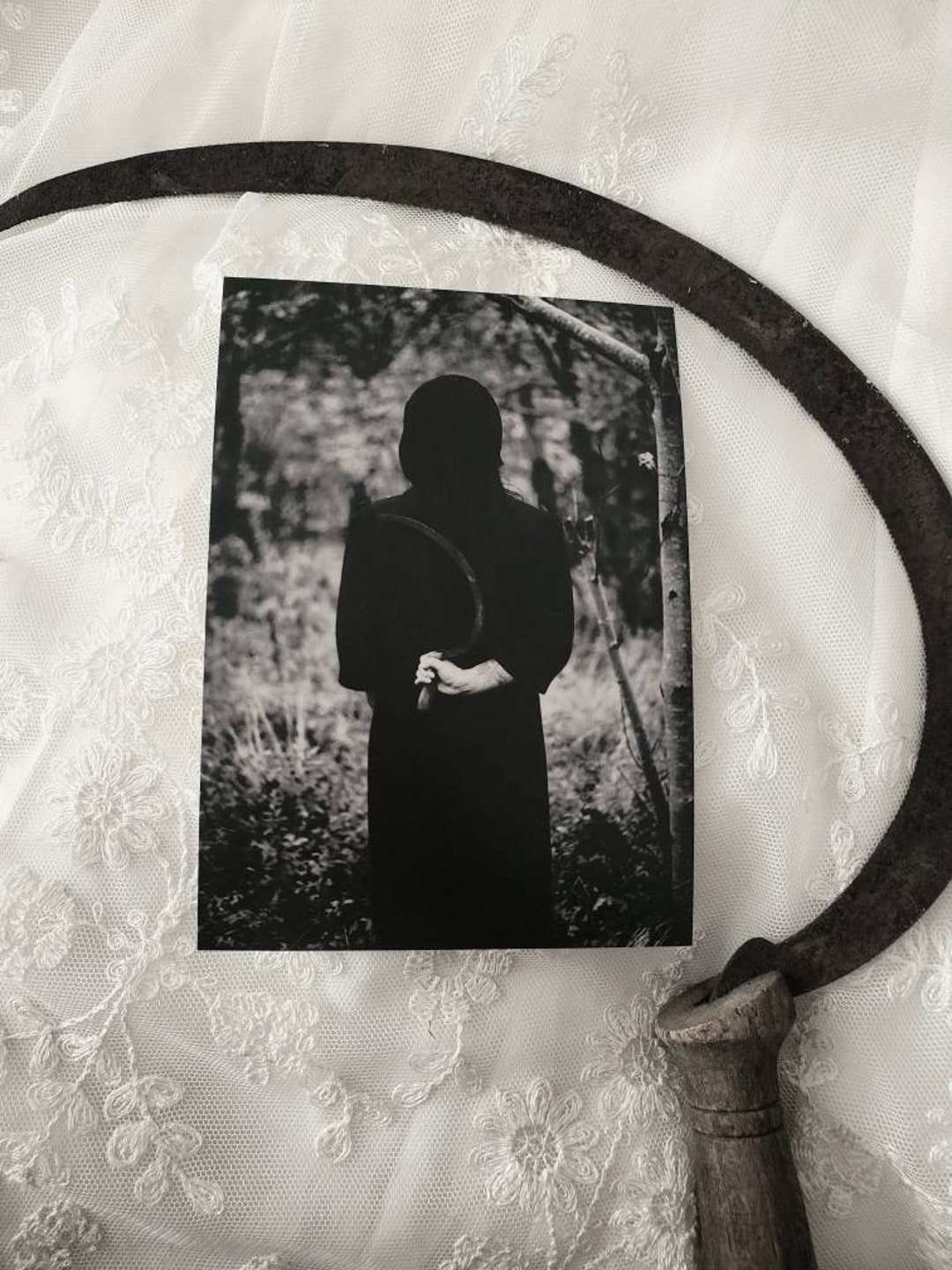 Sickle Print Witch Photography Witch Art Altar Gothic Home Moon Dark ...