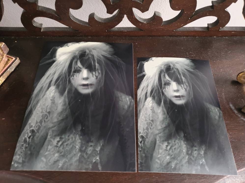 Crying masked woman photo Creepy art Creepy photo Horror | Etsy