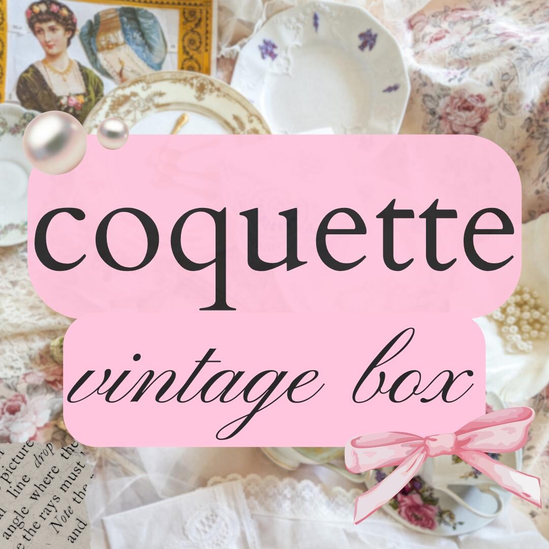 Coquette Vintage Box - Girly, Romantic, Royalcore Aesthetic - Etsy