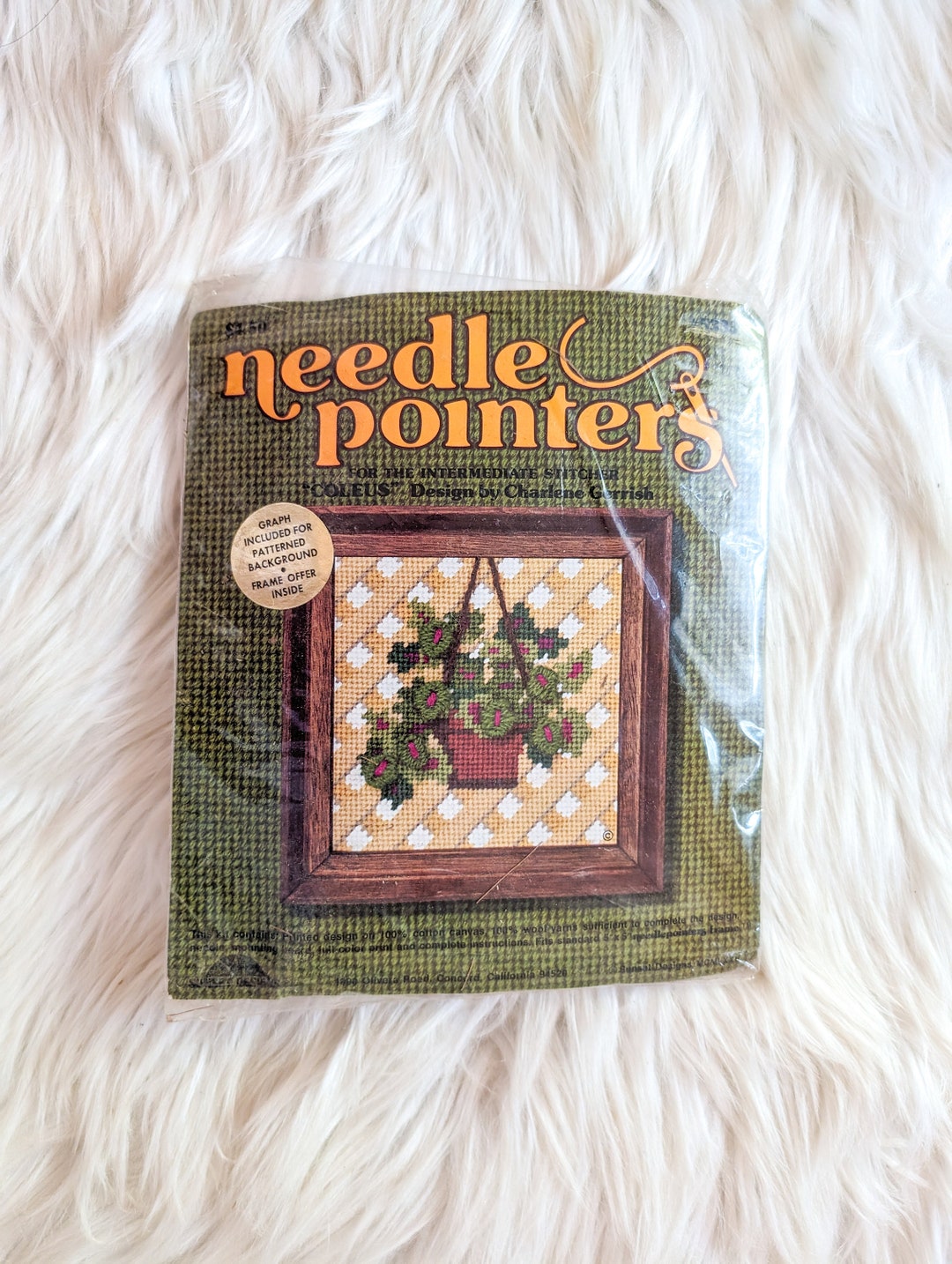 Vintage 70s MCM Sunset Needlepointers Coleus Cross Stitch Kit NEW - Etsy