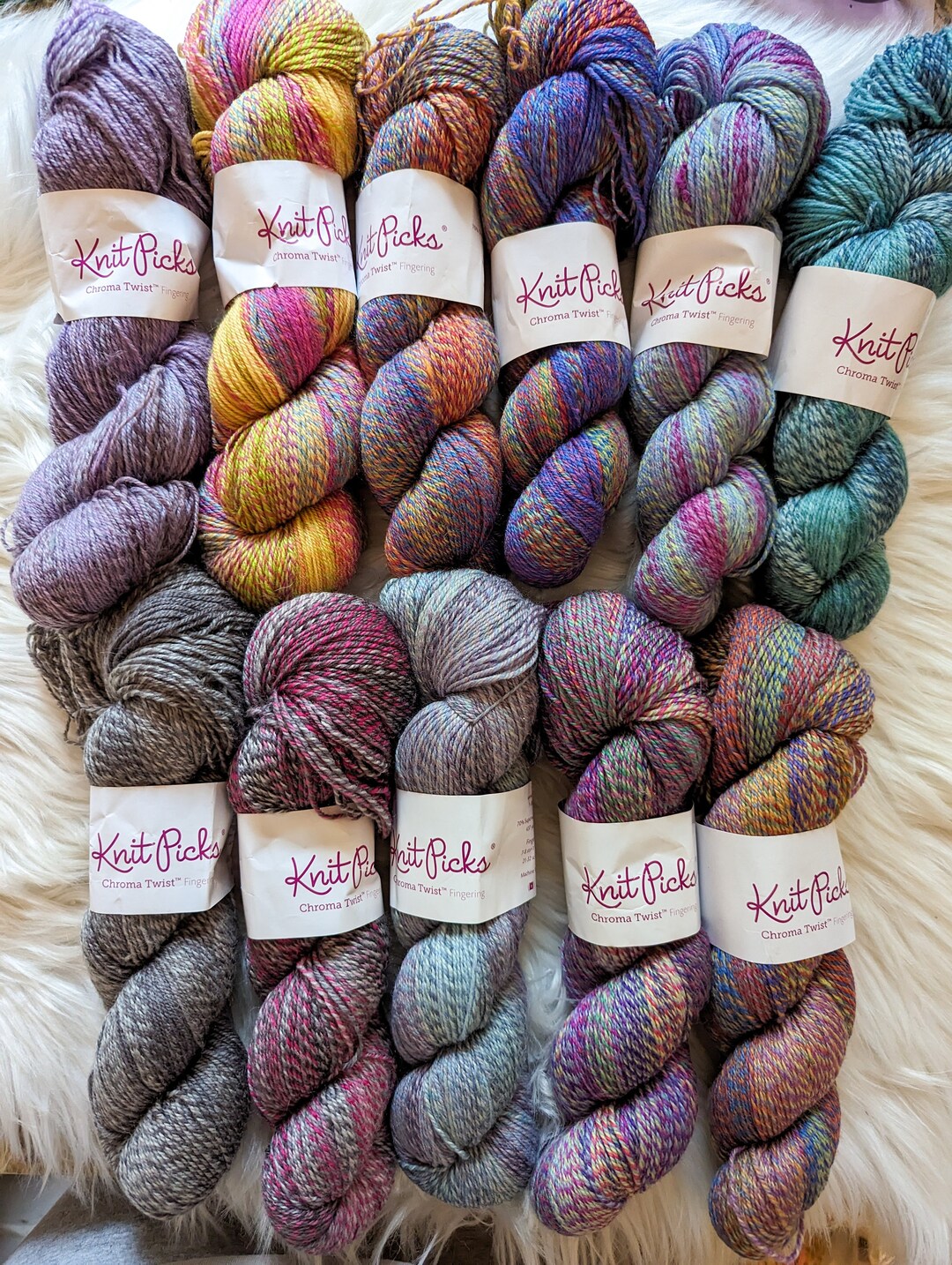 Knit Picks Chroma Twist Fingering Yarn Multiple Colors Available ...