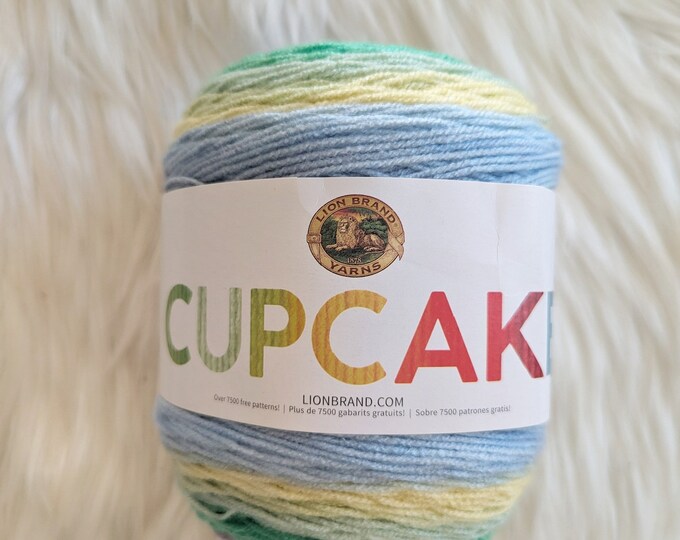 Lion Brand Cupcake Yarn - Robin Egg - Discontinued Yarn - Etsy