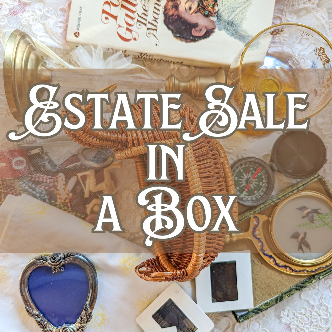 Estate Sale in a Box - Pick Your Room Curated Vintage Gift Box - Etsy
