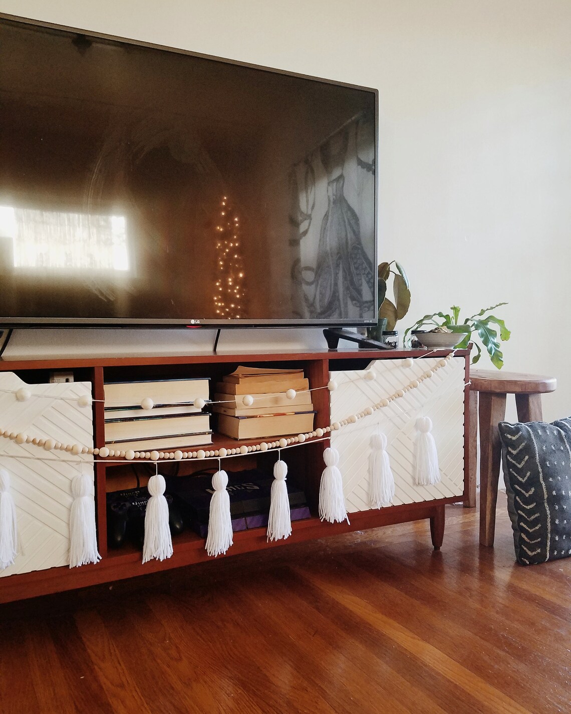 Neutral Boho Garland Decor Set of 3 / Dorm Wall Decor / Global | Etsy