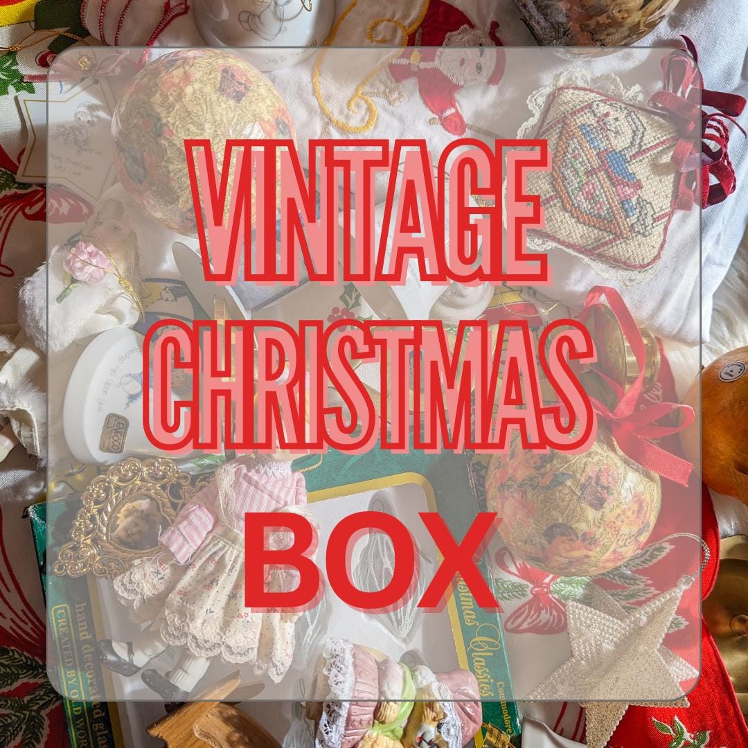 Vintage Christmas Box - A Curated Vintage Gift Box - Etsy
