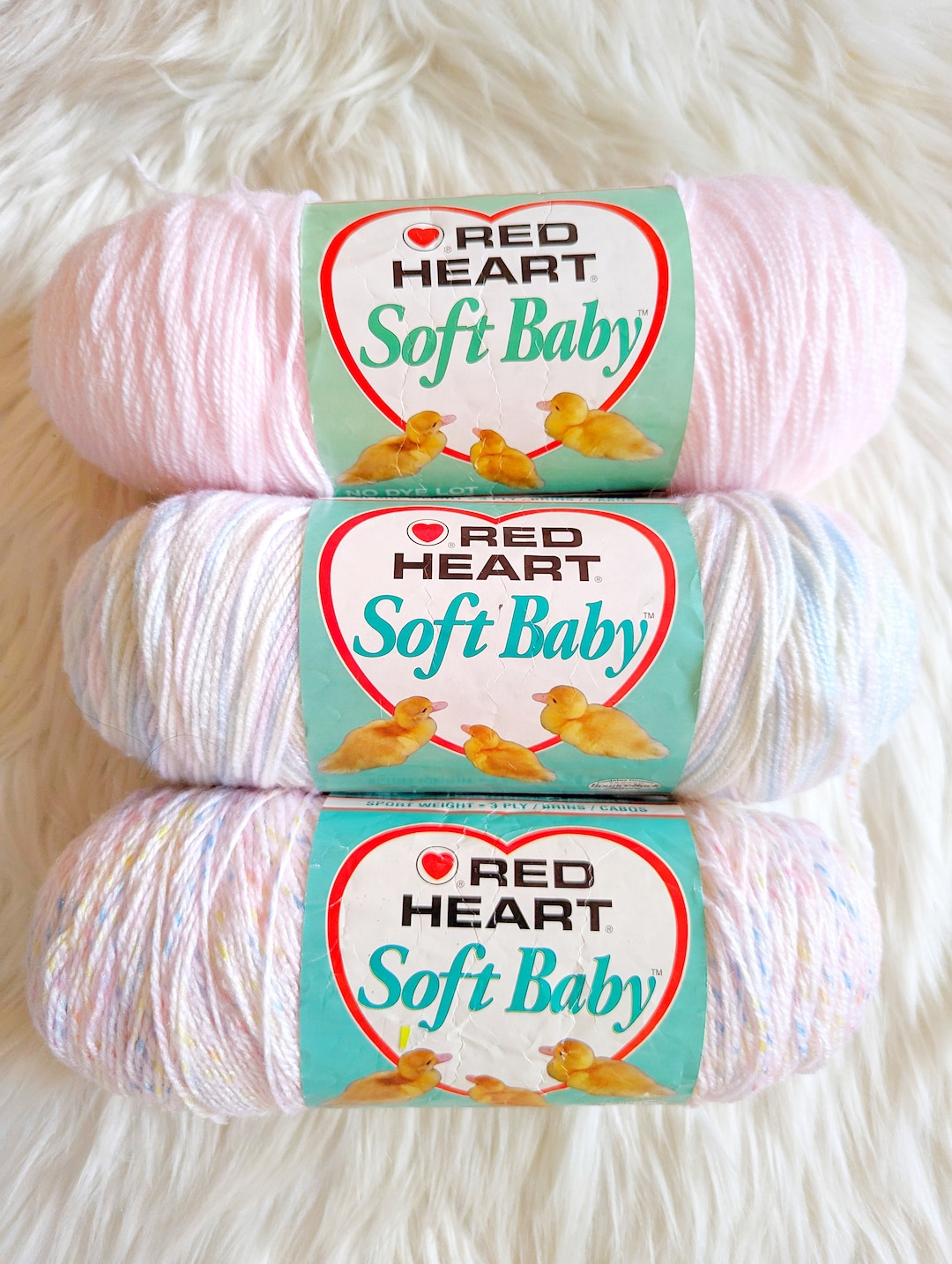 Red Heart Soft Baby Yarn Multiple Colors, Discontinued Yarn - Etsy