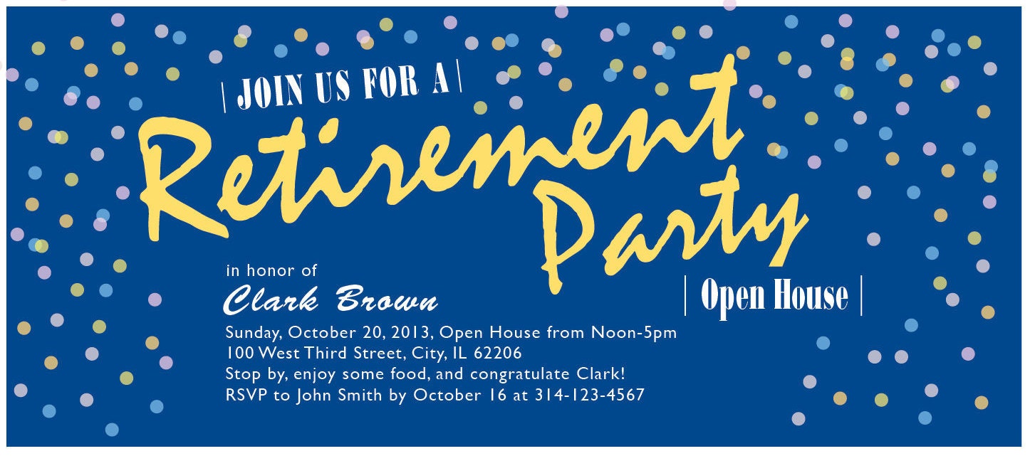 Retirement Party Invite - Etsy