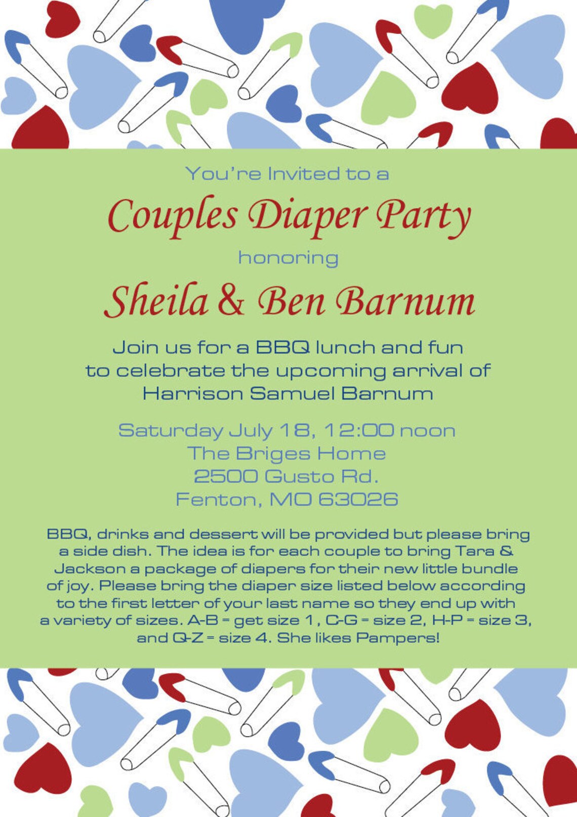 Couples Diaper Party - Etsy