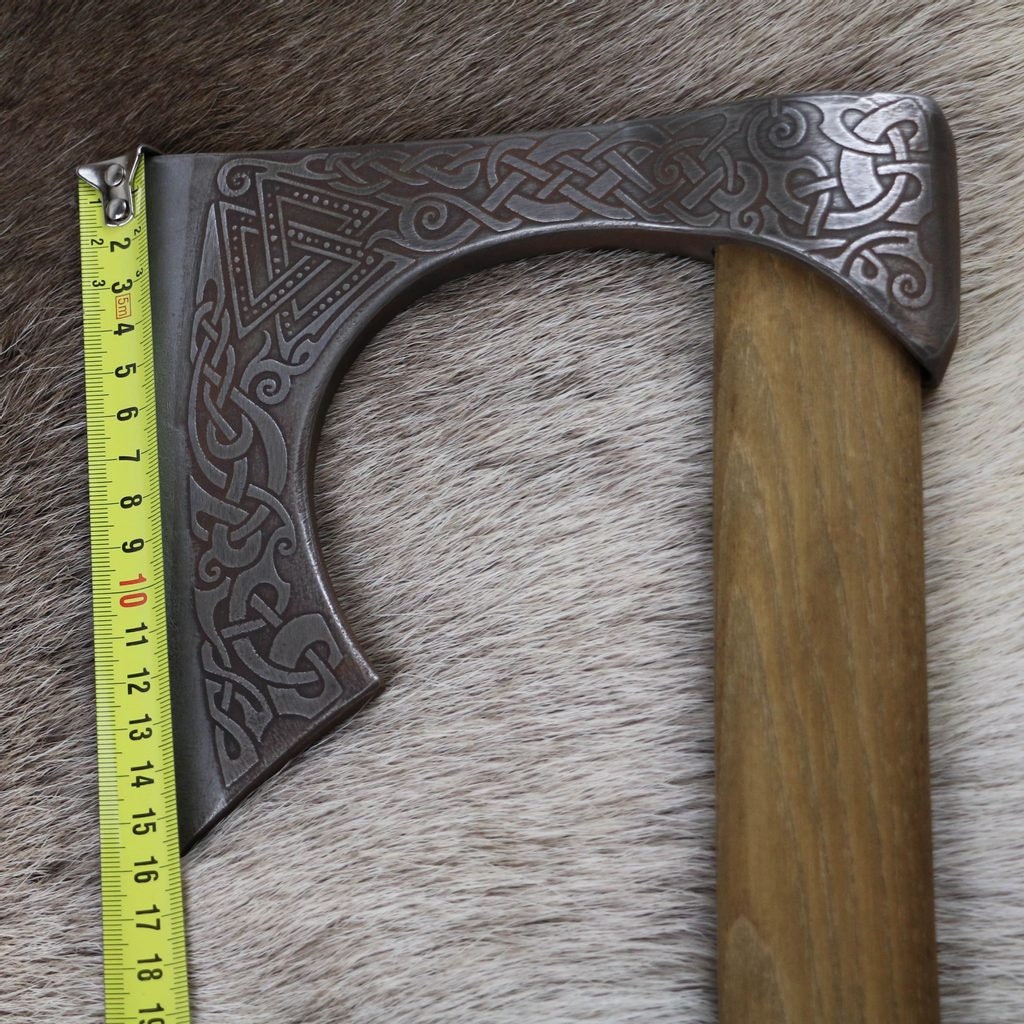 Viking Axe Valknut Axe Mythology Axe Hand Forged Axe - Etsy Canada