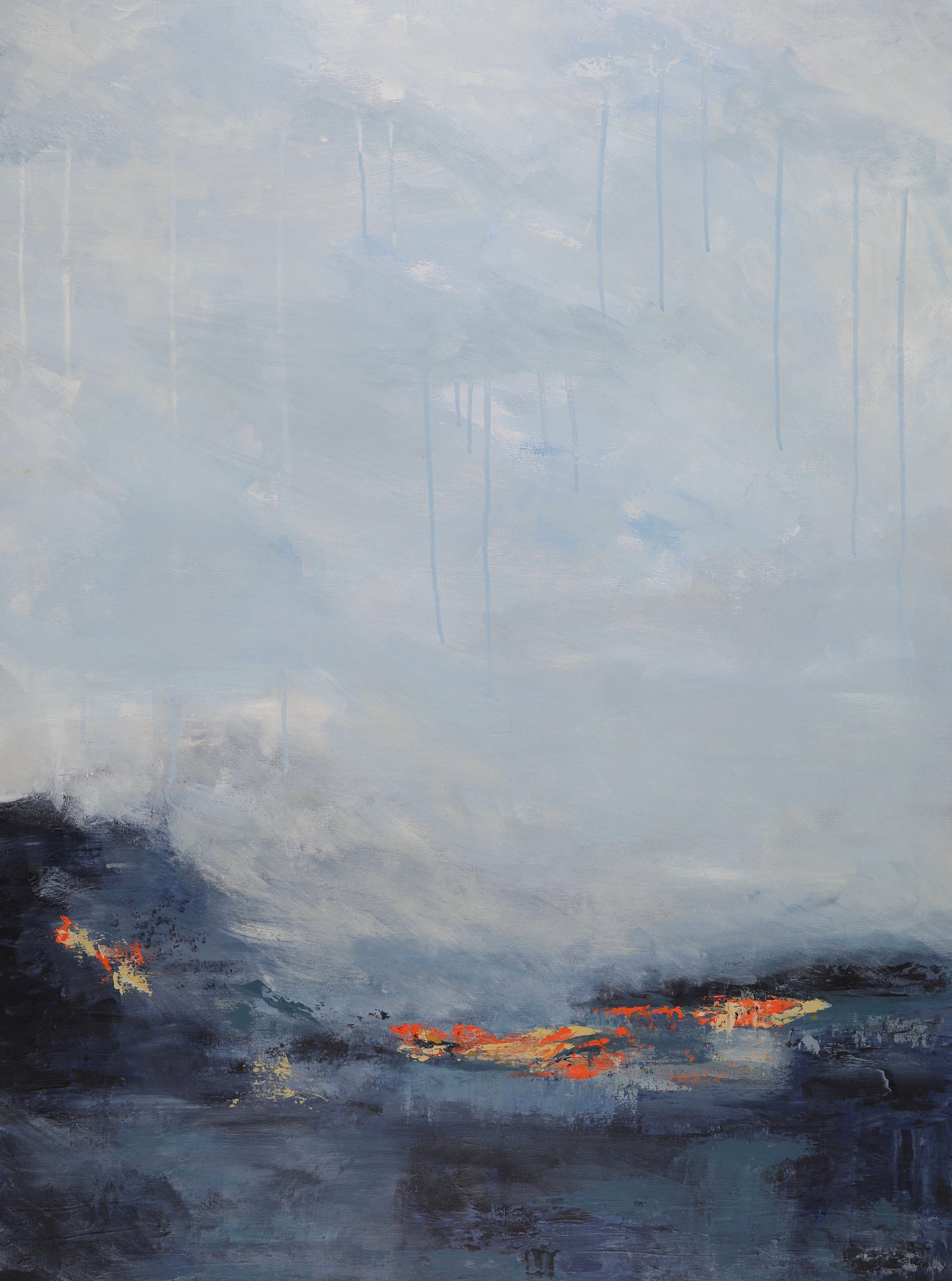 Abstract Coastal Art Modern Seascape 30w X 40h Original | Etsy