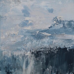 Modern Coastal Art, Textured Seascape, 20h X 16w Original - Etsy
