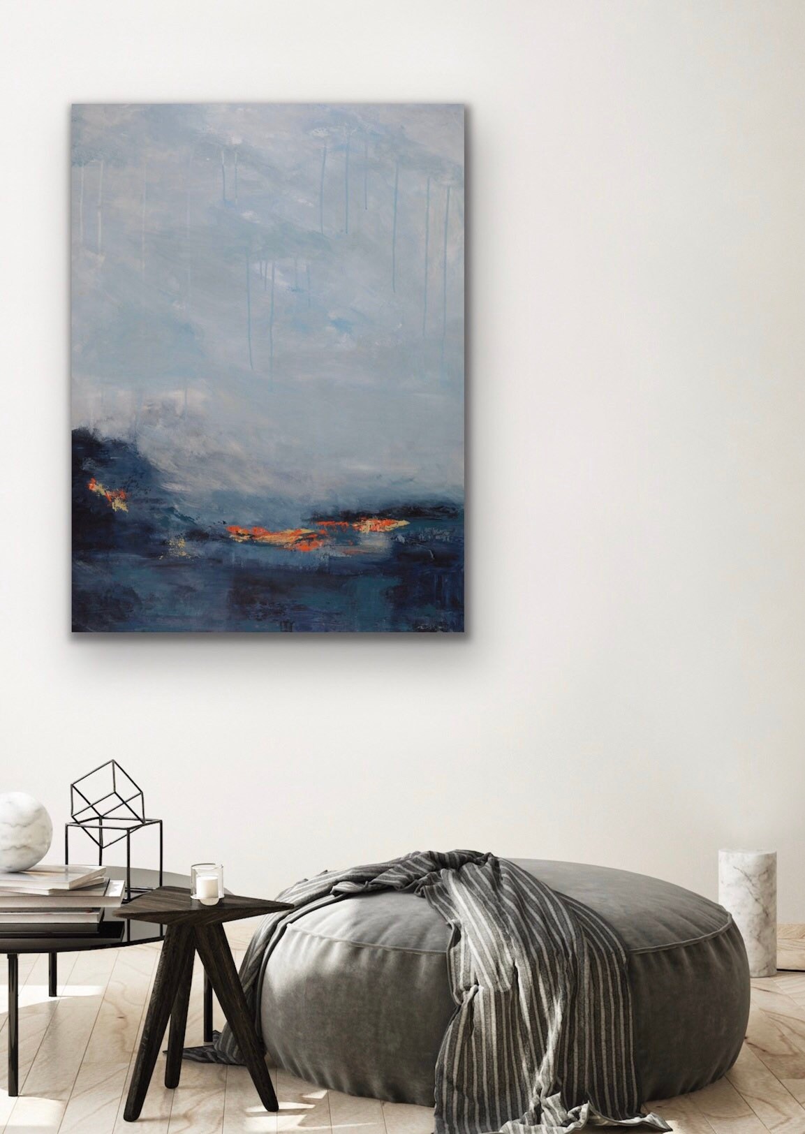 Abstract Coastal Art Modern Seascape 30w X 40h Original | Etsy