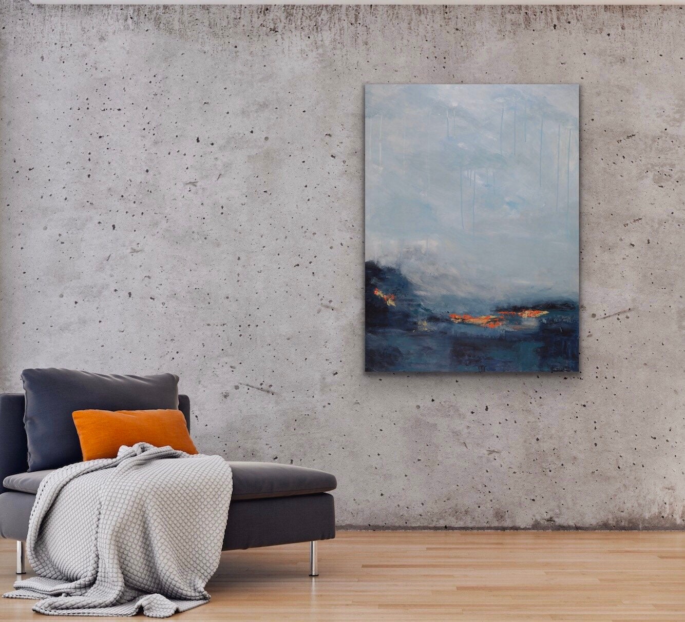 Abstract Coastal Art Modern Seascape 30w X 40h Original | Etsy