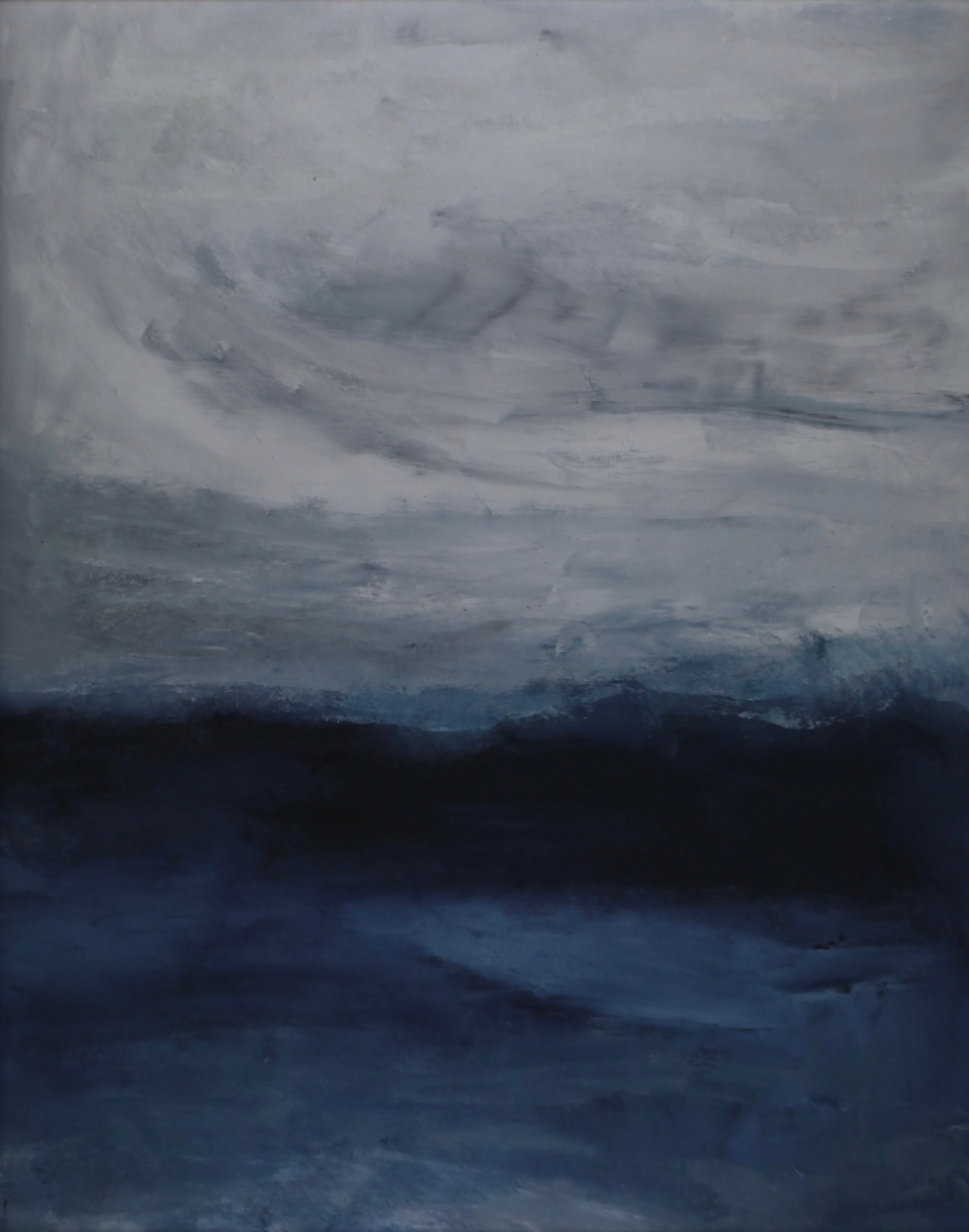 Navy Blue Ocean Print Abstract Seascape Print - Etsy