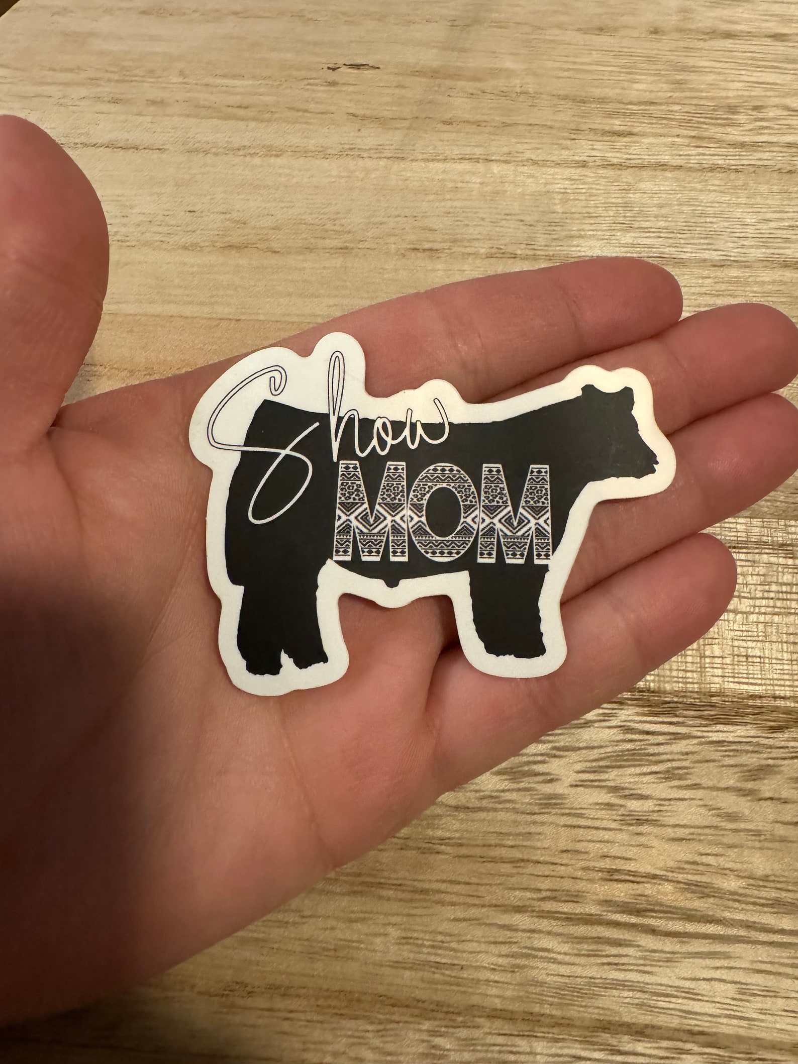 Show Mom Sticker| Decal| Water Bottle Sticker| Show Animal| Farm| Cow ...