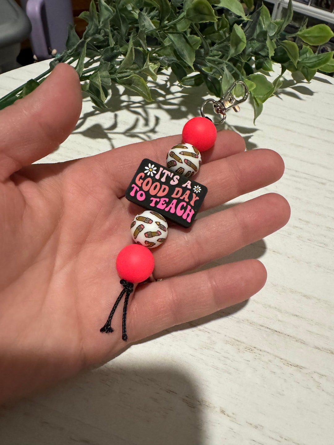 Teacher Keychain| Teacher Gift| Apple Keychain| Teach Keychain ...