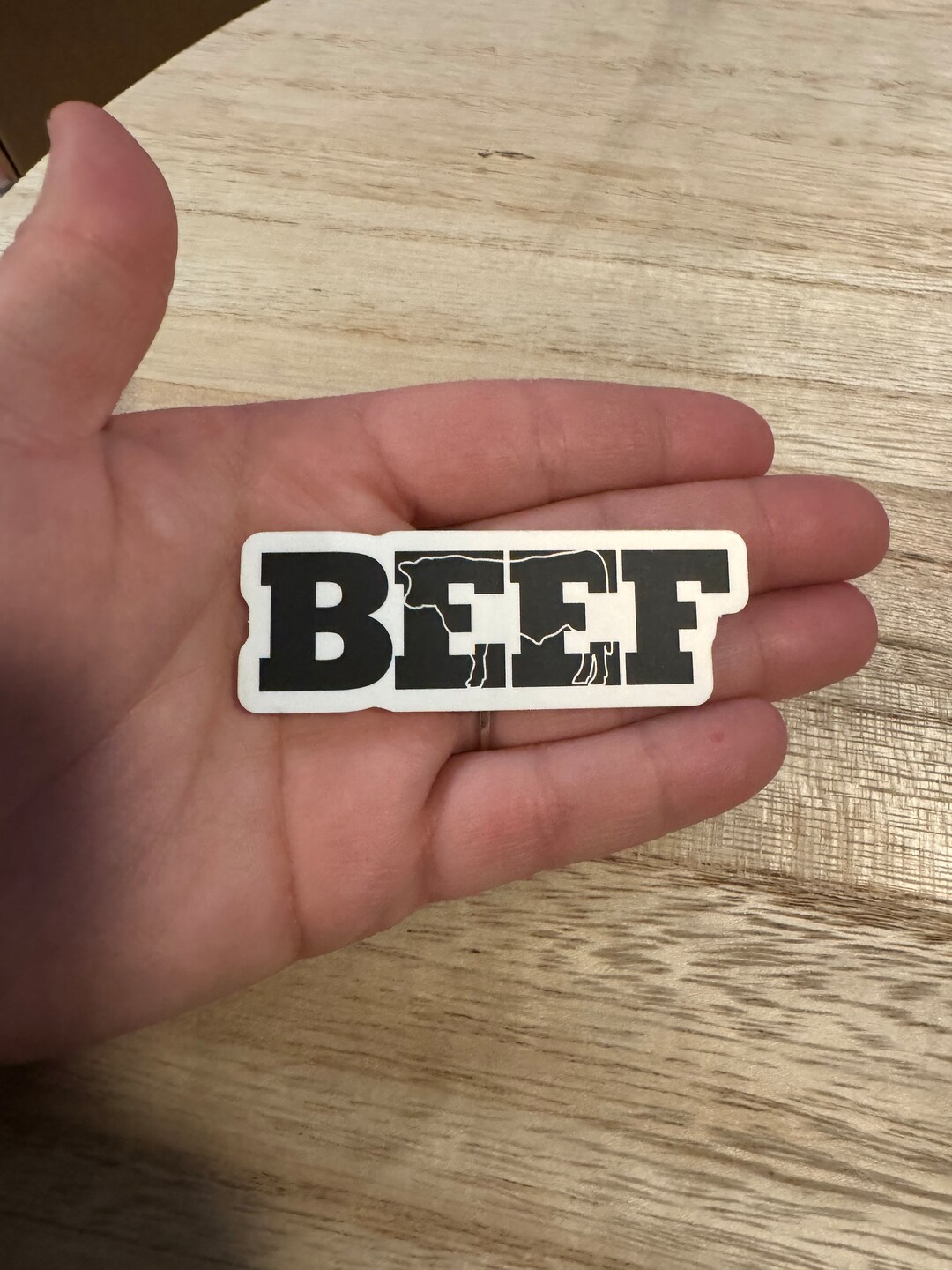 Beef| Beef Sticker| Beef Decal| Water Bottle Sticker| Farm| Cow ...
