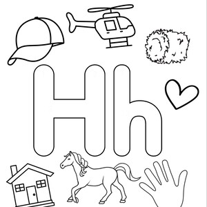 Alphabet Coloring Book, Children Coloring, Abc's, Letter Sounds, Pre-k ...