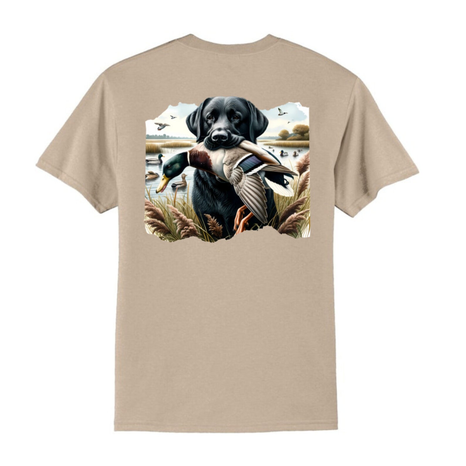 Black Lab Duck Hunting Tshirt Big N Tall Dog Hunting Duck Hunting ...