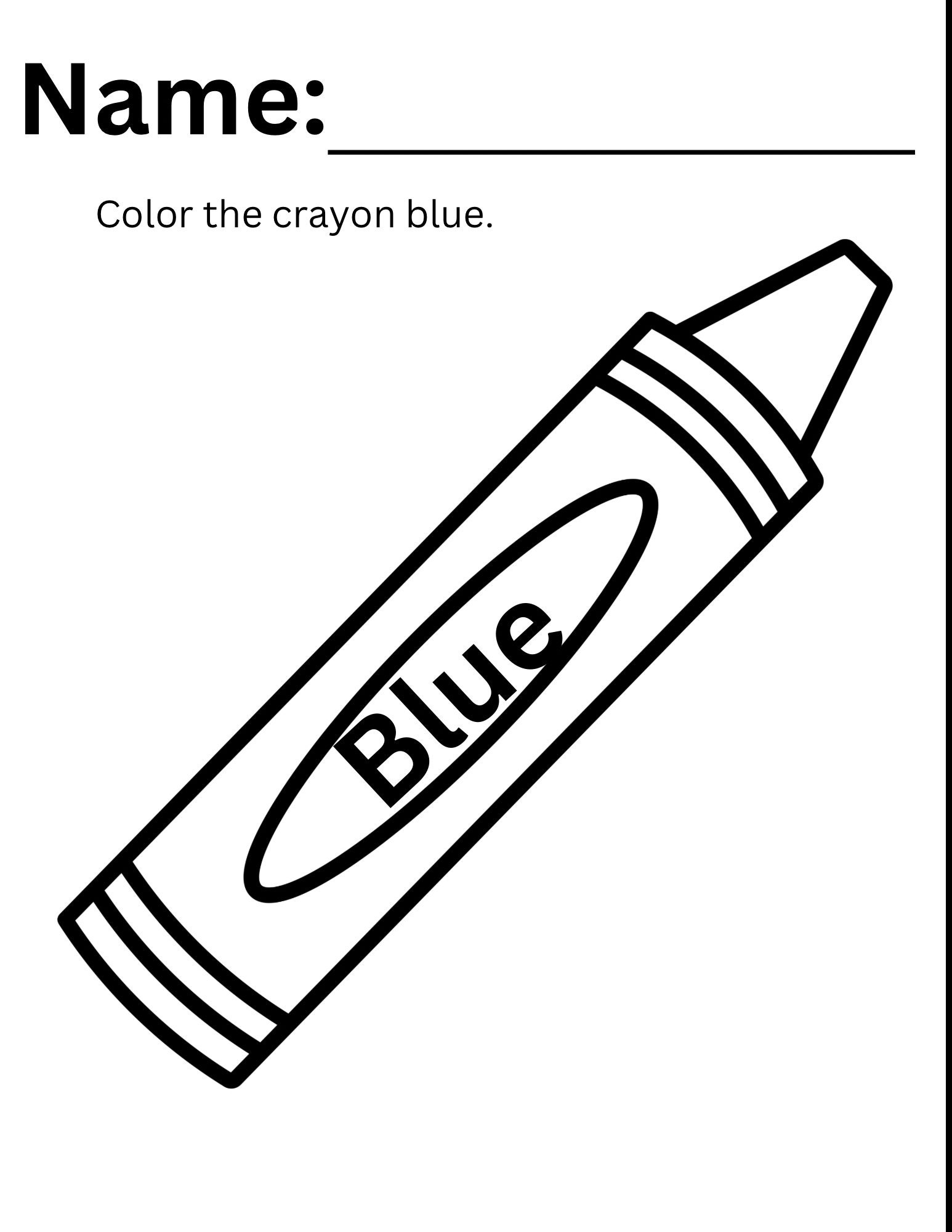 Preschool Colors Worksheet, Coloring, Early Childhood Education ...