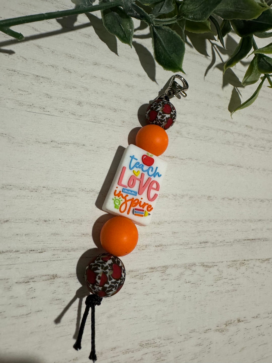 Teacher Keychain| Teacher Gift| Apple Keychain| Teach Keychain ...