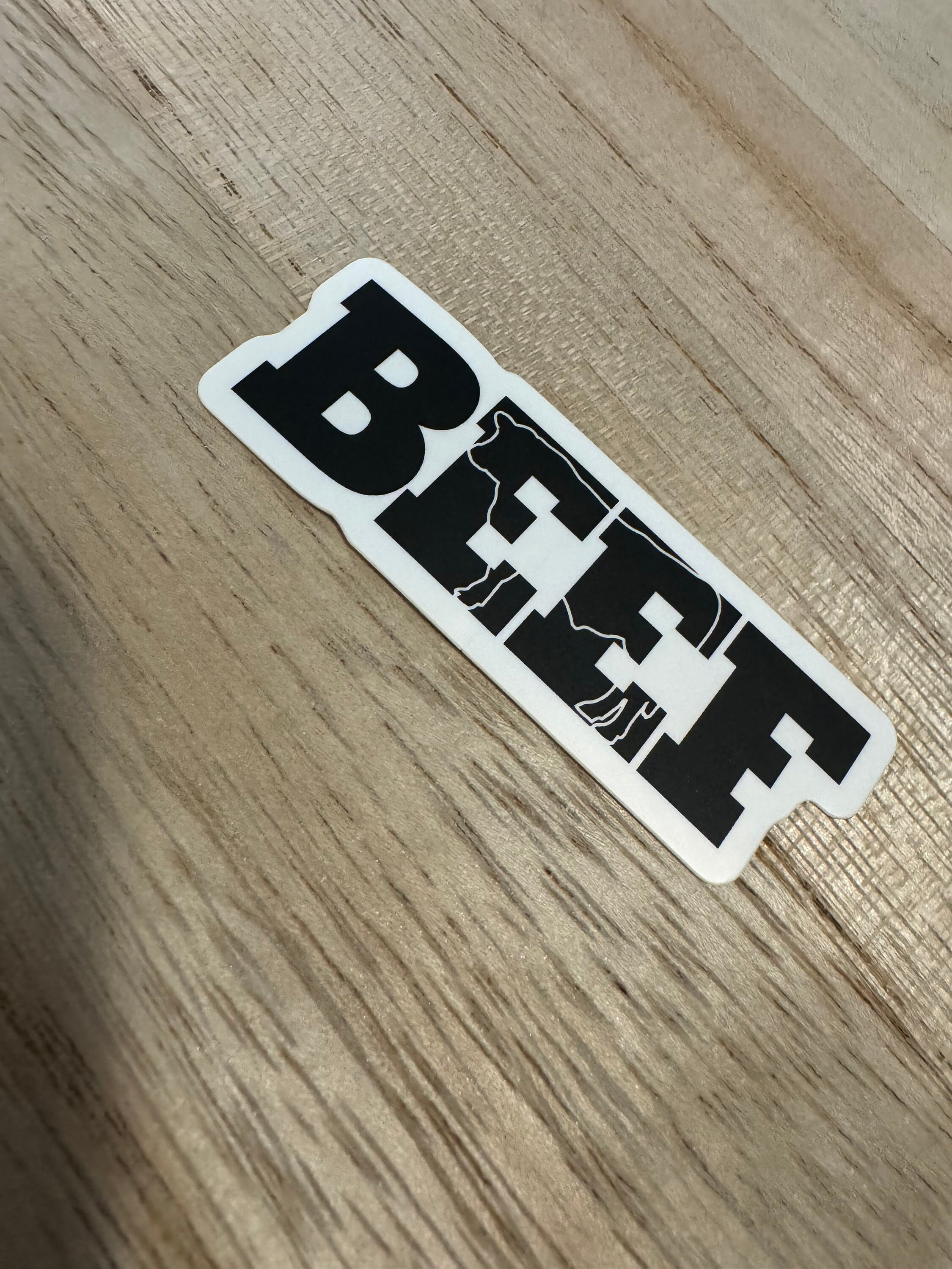 Beef| Beef Sticker| Beef Decal| Water Bottle Sticker| Farm| Cow ...