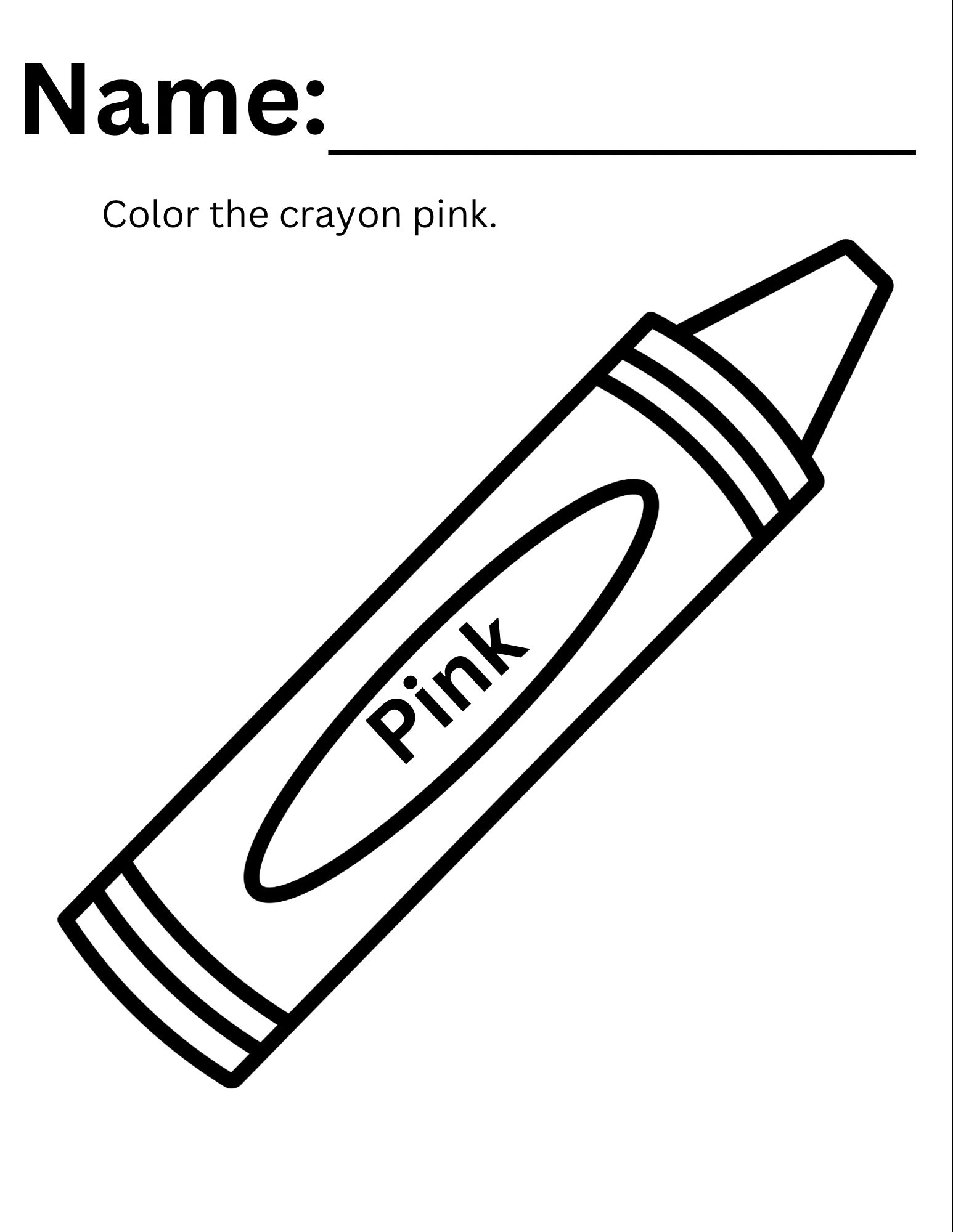 Preschool Colors Worksheet, Coloring, Early Childhood Education ...