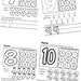 1-10 Pre-k Worksheet, Preschool, Kindergarten, Worksheet, Count and ...