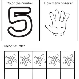 1-10 Pre-k Worksheet, Preschool, Kindergarten, Worksheet, Count and ...