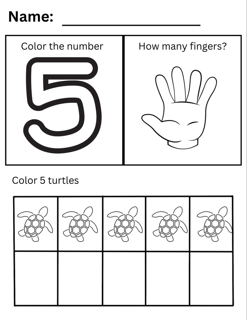 1-10 Pre-k Worksheet, Preschool, Kindergarten, Worksheet, Count and ...