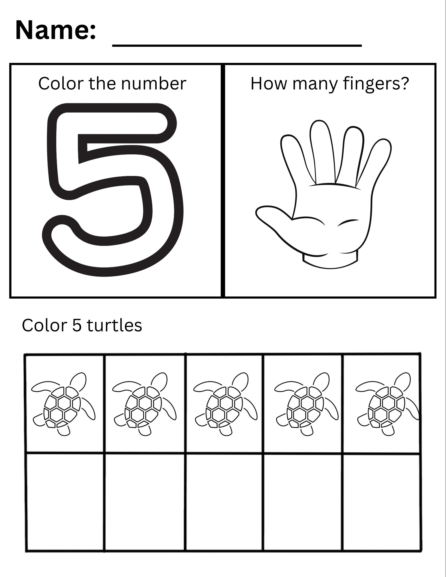 1-10 Pre-k Worksheet, Preschool, Kindergarten, Worksheet, Count and ...