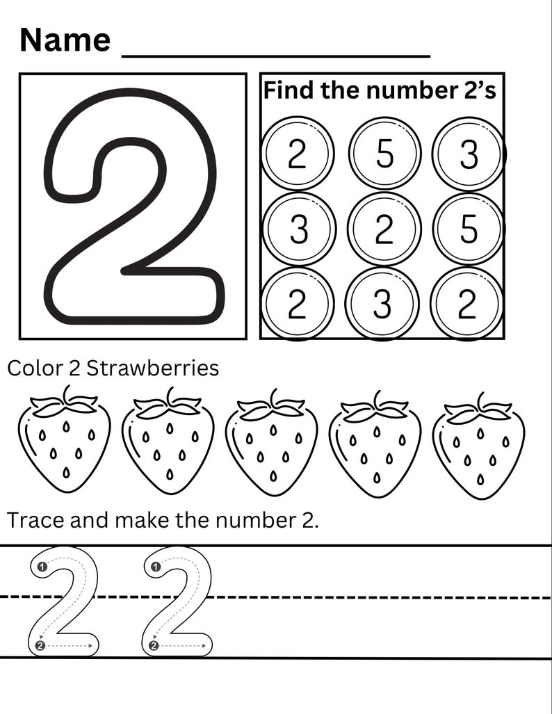 1-10 Pre-k Worksheet, Preschool, Kindergarten, Worksheet, Count and ...