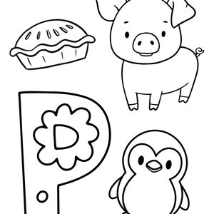 Alphabet Coloring Book, Children Coloring, Abc's, Letter Sounds, Pre-k ...