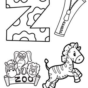Alphabet Coloring Book, Children Coloring, Abc's, Letter Sounds, Pre-k ...