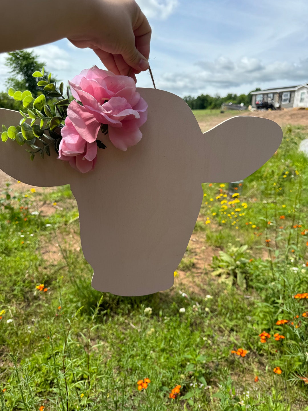 Cow Sign| Welcome Sign| Wood Sign| Home Decor| Door Sign| Door Hanger ...