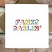 Fanks Darlin' Thank You Cards Funny Thank You Cards - Etsy