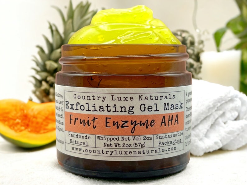 Papaya + Pineapple AHA Exfoliating Gel Mask, Hydro Jelly Fruit Enzyme ...