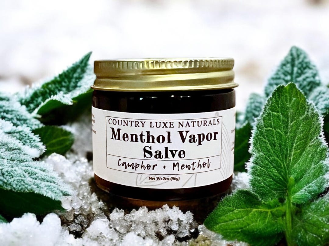 Menthol + Camphor Vapor Chest Balm, Menthol Vapor Salve, Eucalyptus ...