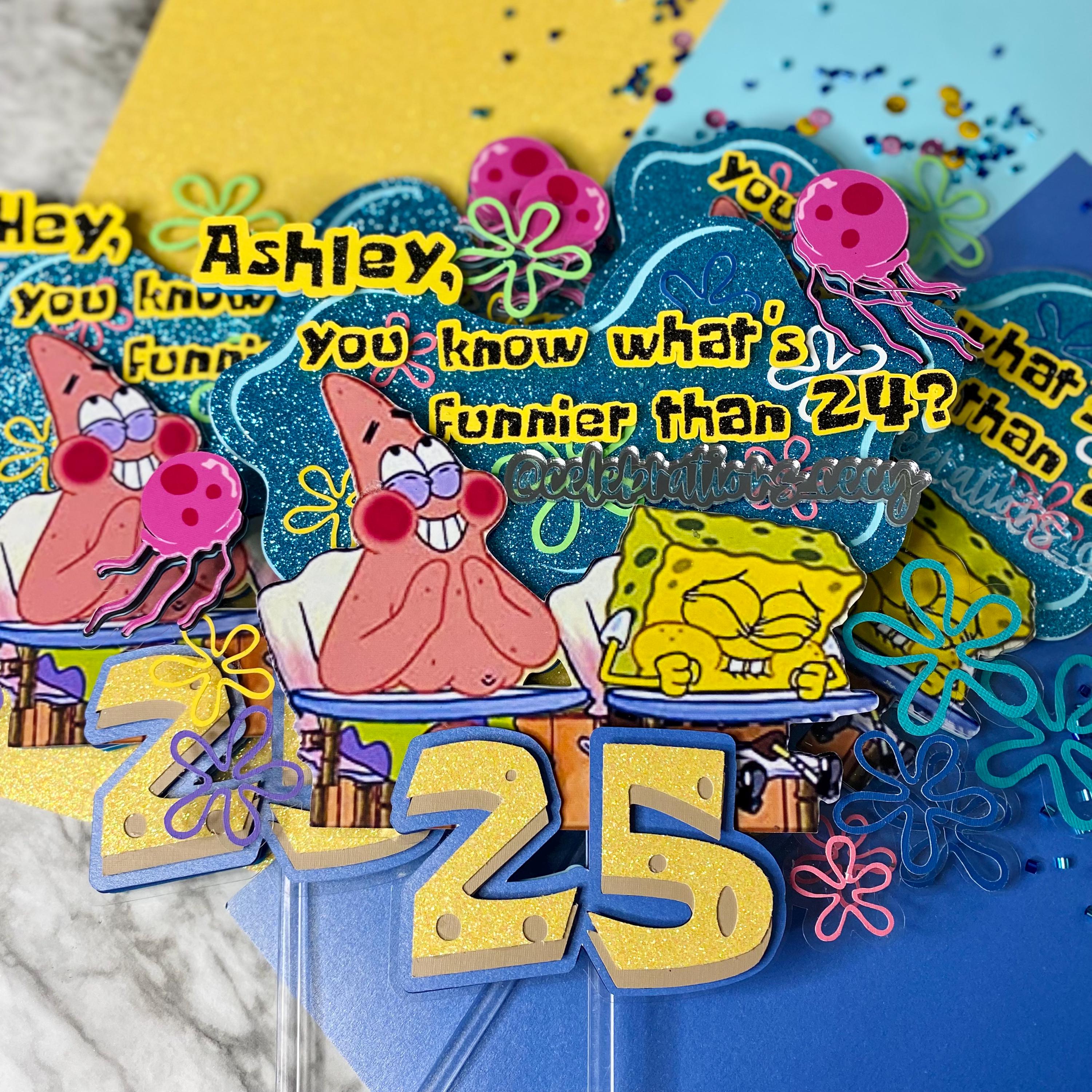 What's Funnier Than 24... 25personalized Cake Topper Party Decorunder ...