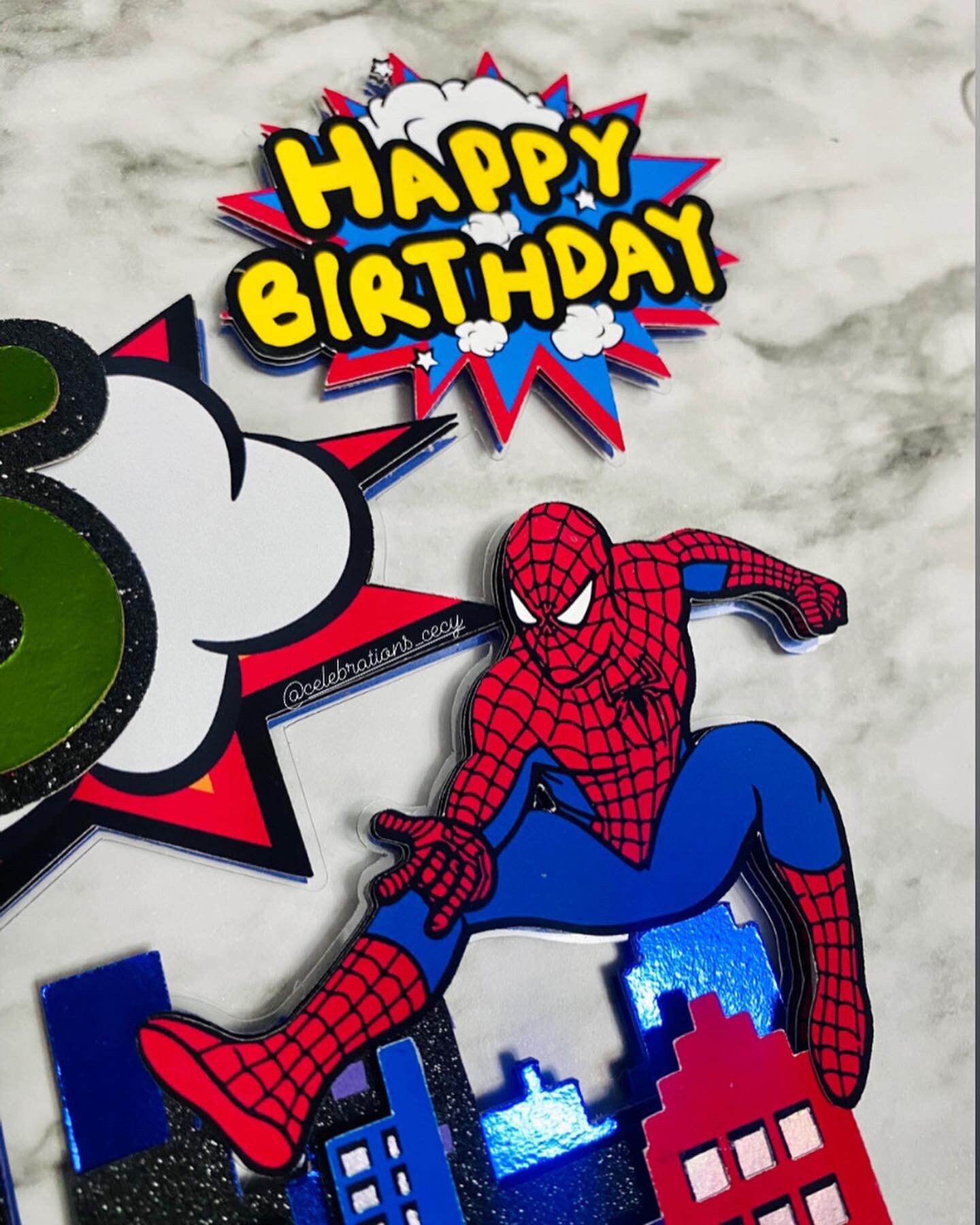 Superhero Cake Topper Comic Style Topper Personalized Cake Topper ...