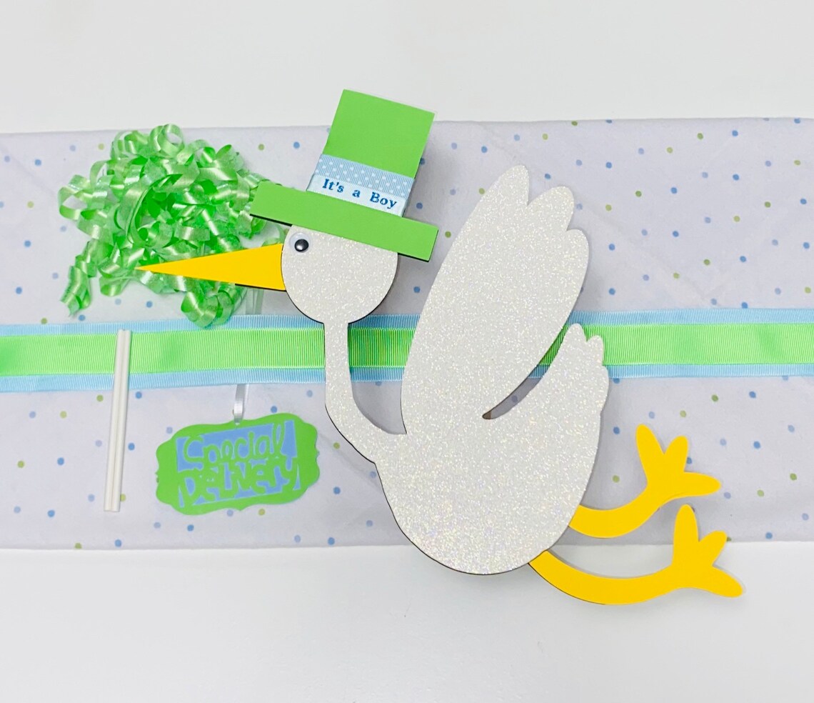 SPECIAL DELIVERY STORK Diaper Cake Assembled/kit - Etsy