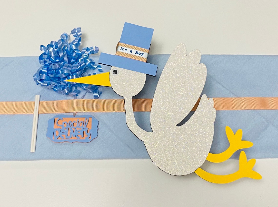 SPECIAL DELIVERY STORK Diaper Cake Assembled/kit - Etsy