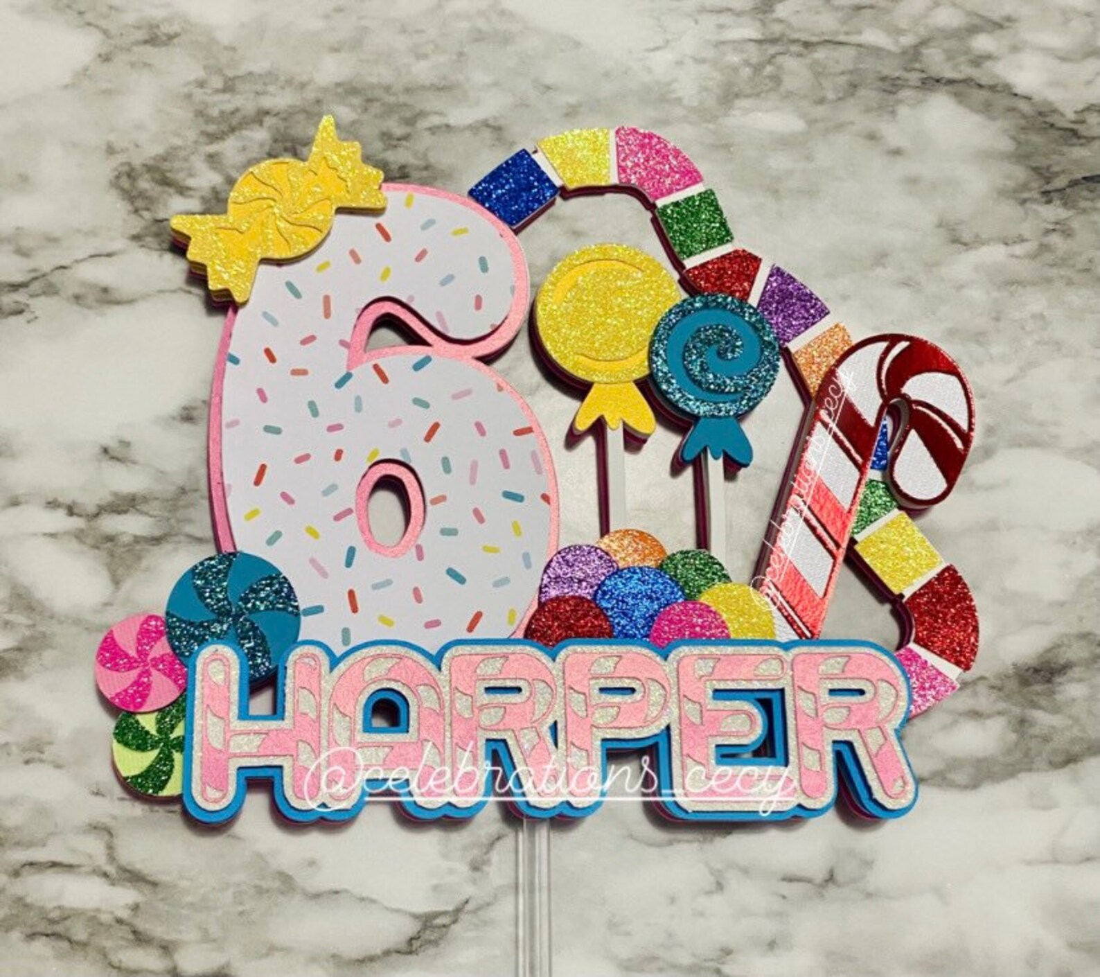 Candy Land Cake Topper Candy Land Topper Candy Land - Etsy