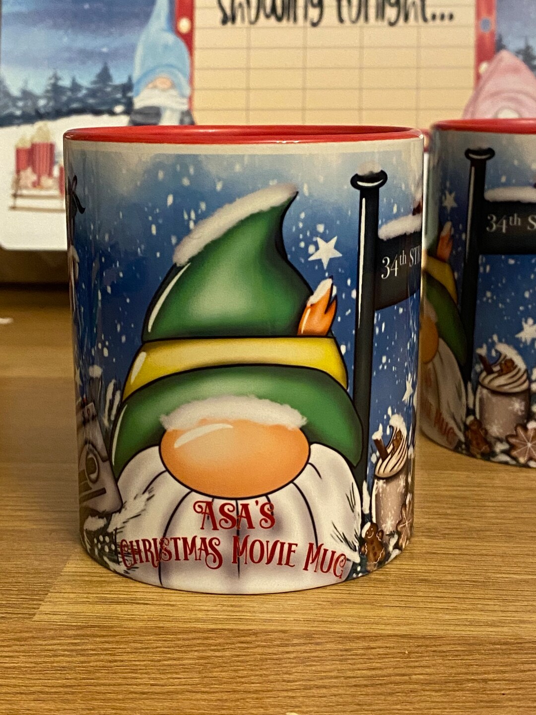 Personalised Christmas Gonk Movie Themed Mug Featuring - Etsy UK