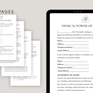 Editable Medical Power of Attorney (MPOA) Form, Health Care Surrogate ...