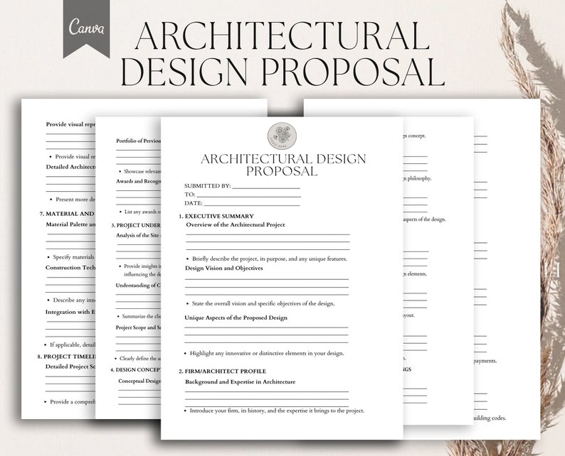Architectural Design Proposal Template, Architecture Proposal Form ...
