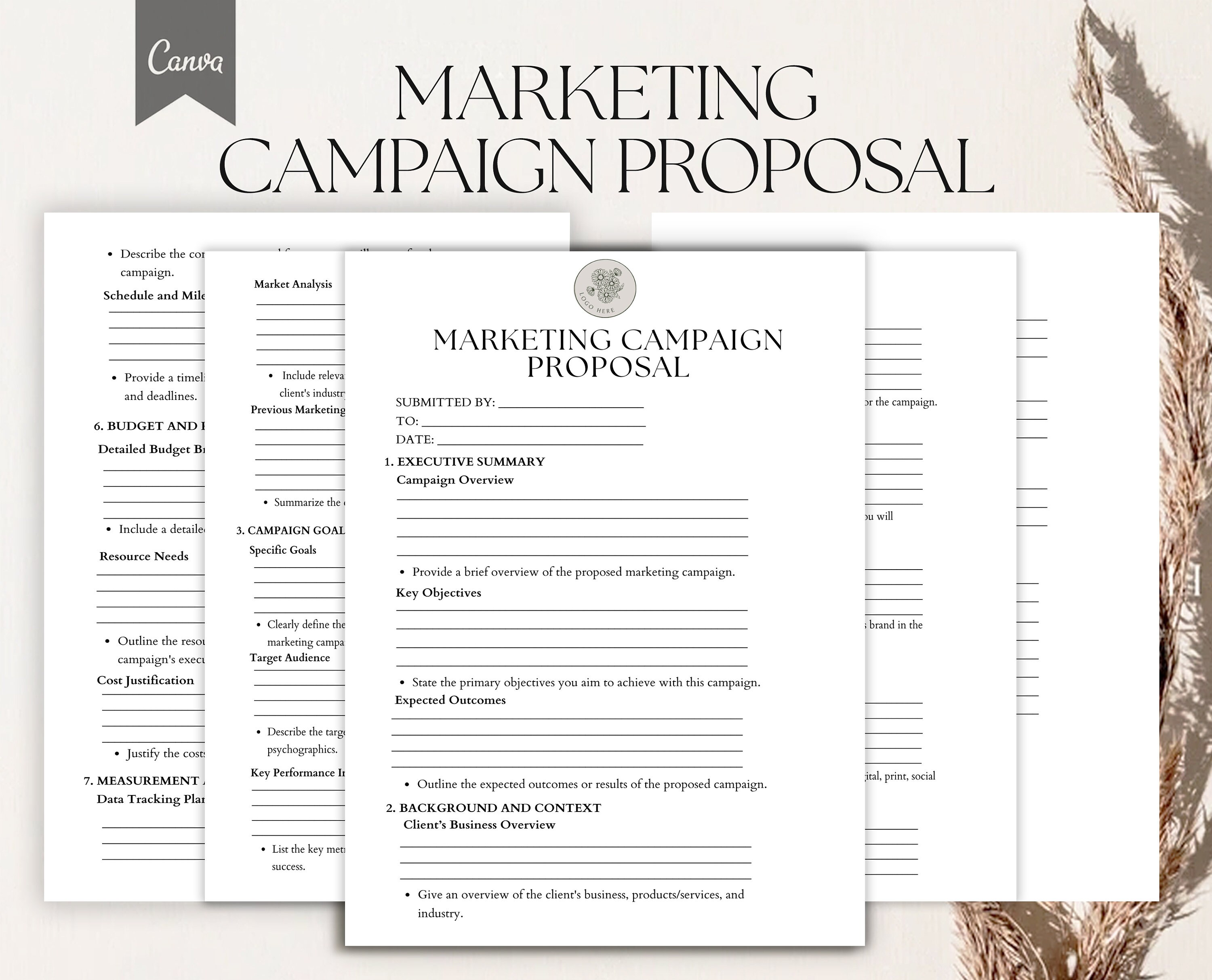 Marketing Campaign Proposal Template, Marketing Initiative Proposal ...