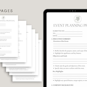 Event Planning Proposal Template, Event Planning Services Form, Event ...