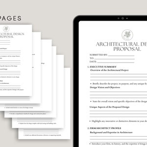 Architectural Design Proposal Template, Architecture Proposal Form ...