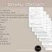 Drywall Contract Template, Drywall Service Contract,drywall Agreement ...